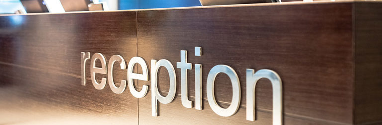Front Desk Signs Encino, LA | Front Desk Design